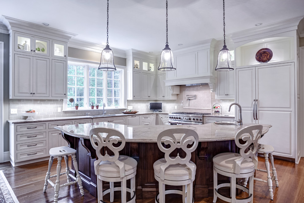 Stately Stone and Clapboard Home - Traditional - Kitchen - Boston - by ...