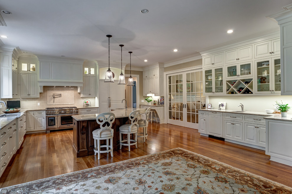 Stately Stone and Clapboard Home - Traditional - Kitchen - Boston - by ...