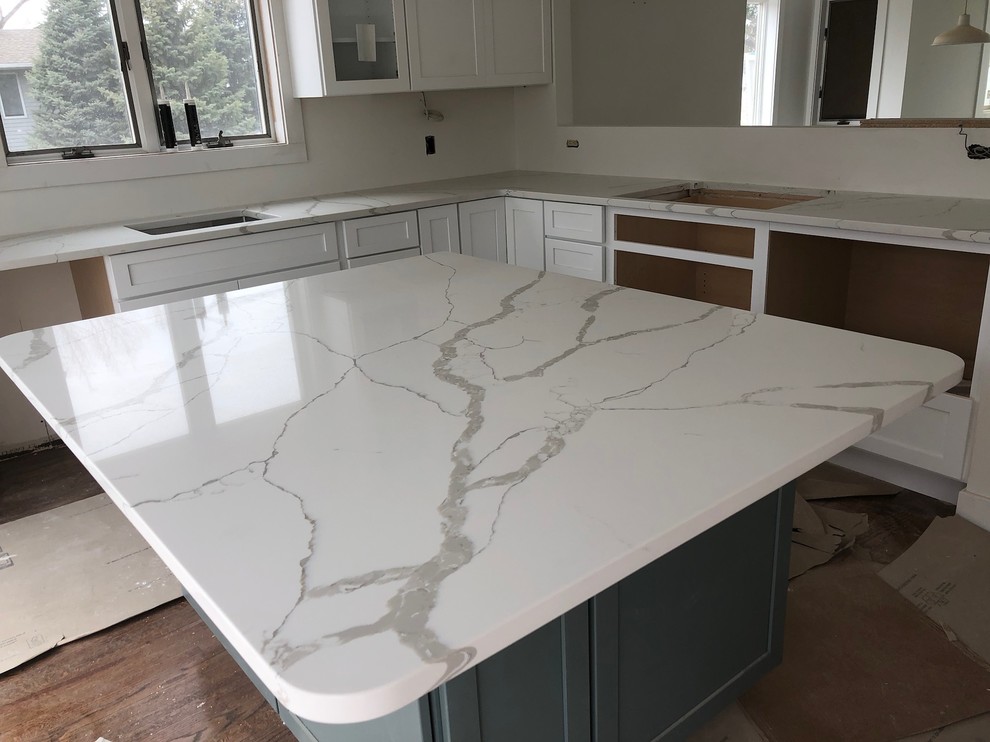 Statuario Leonardo by Colorquartz - Contemporary - Kitchen - Chicago ...
