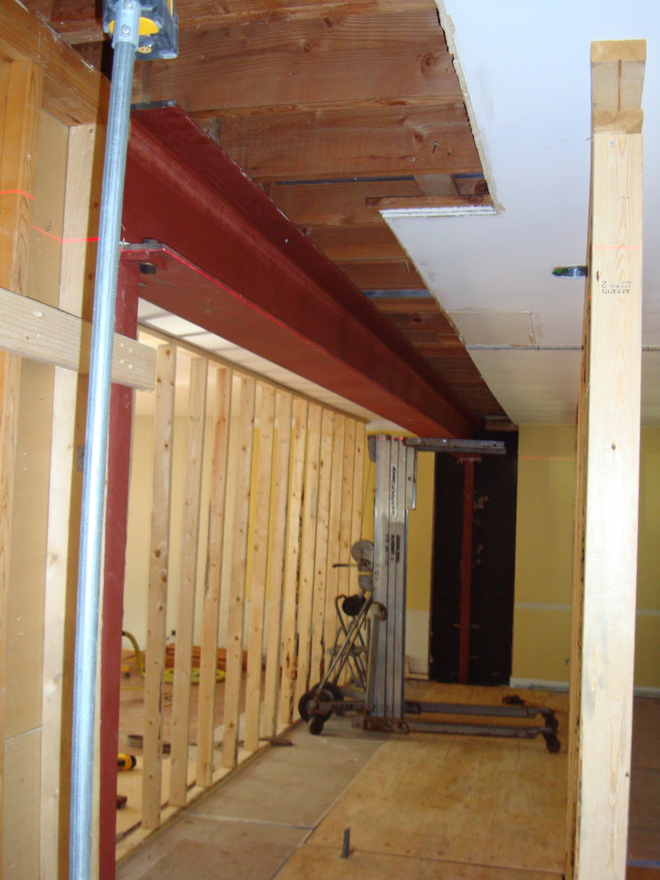 Steel Beam Replaces Bearing Wall For New Kitchen - Kitchen - Chicago ...