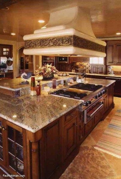 Stone Cook Top Hoods - Traditional - Kitchen - Austin - by Alamo Tile ...