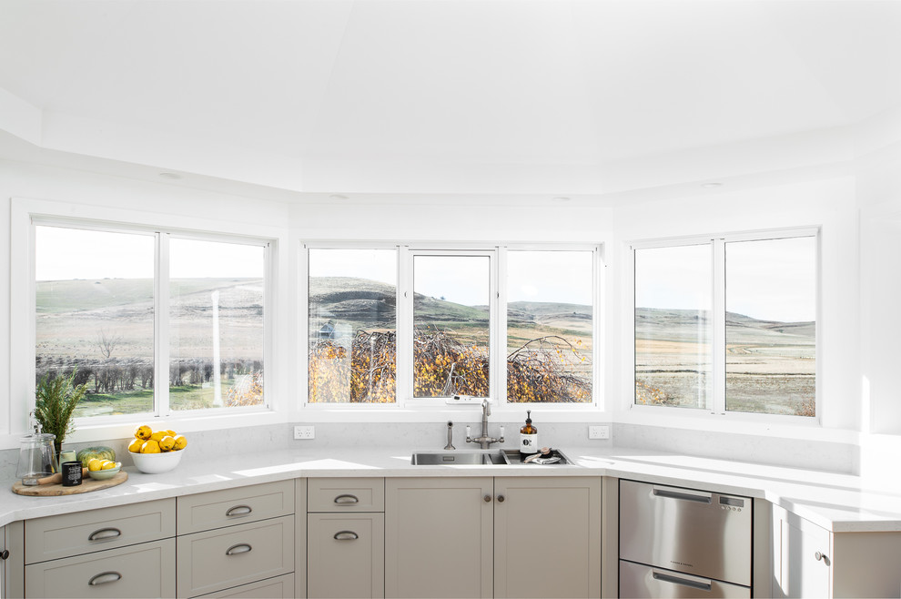 Stone Grey Kitchen - Farmhouse - Kitchen - Hobart - by Kitchen Centre ...