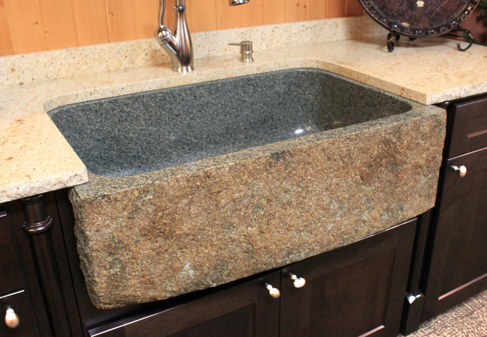Stone Kitchen Sinks - Farmhouse - Kitchen - Other - by Carved Stone ...