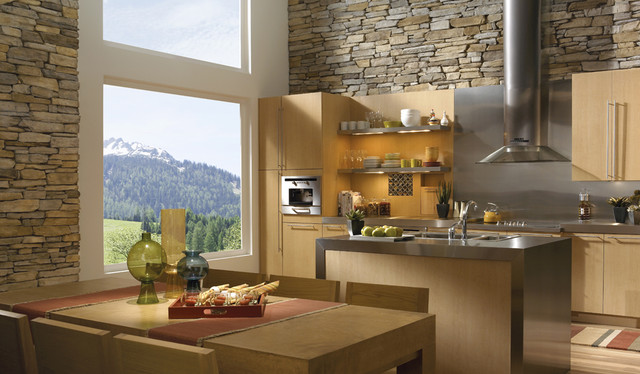 Stone Walls Kitchen - Contemporary - Kitchen - San Diego - by Eldorado ...