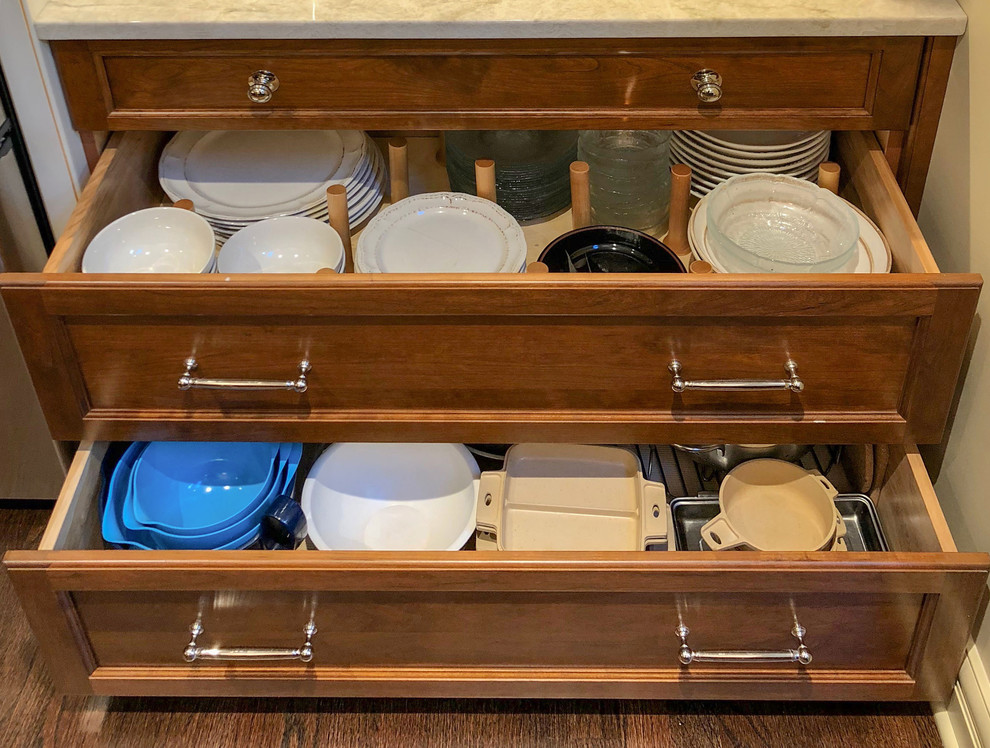Storage options for wide, deep drawers - Transitional - Kitchen - New ...