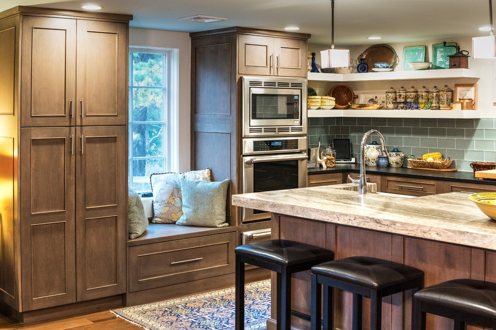 Storm Grey Kitchen - Craftsman - Kitchen - Boston - by White Wood ...