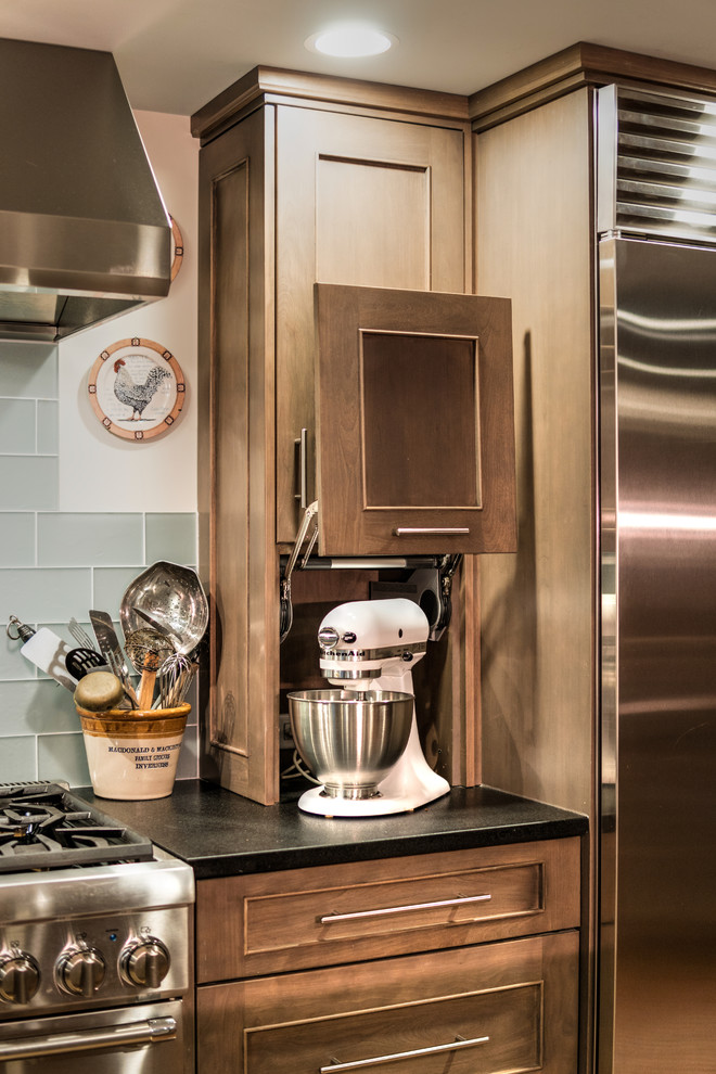 Storm Grey Kitchen - Craftsman - Kitchen - Boston - by White Wood ...