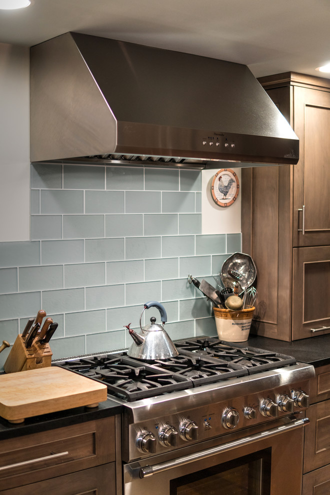 Storm Grey Kitchen - Craftsman - Kitchen - Boston - by White Wood ...