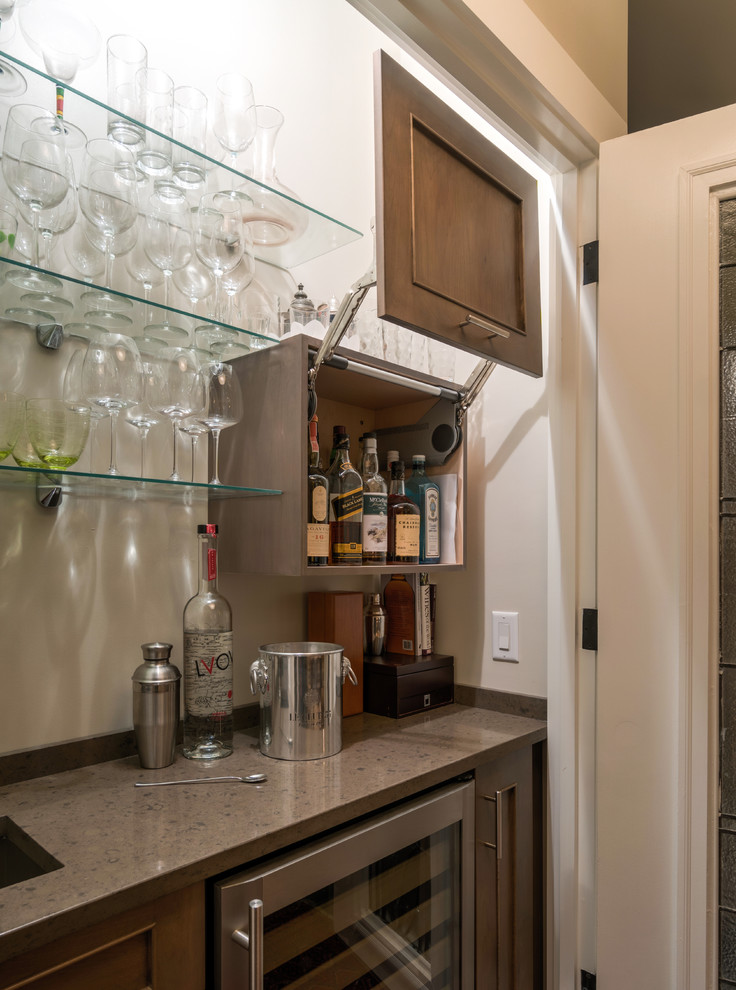 Storm Grey Kitchen - Craftsman - Kitchen - Boston - by White Wood ...