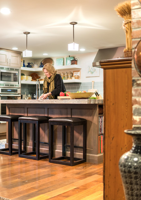 Storm Grey Kitchen - Craftsman - Kitchen - Boston - by White Wood ...
