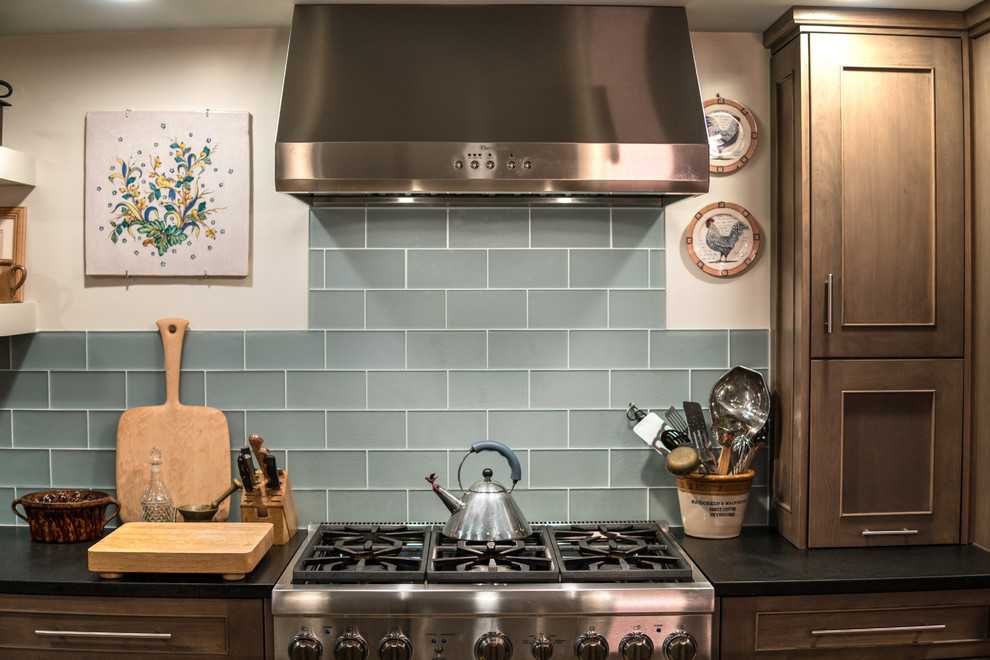 Storm Grey Kitchen - Craftsman - Kitchen - Boston - by White Wood ...