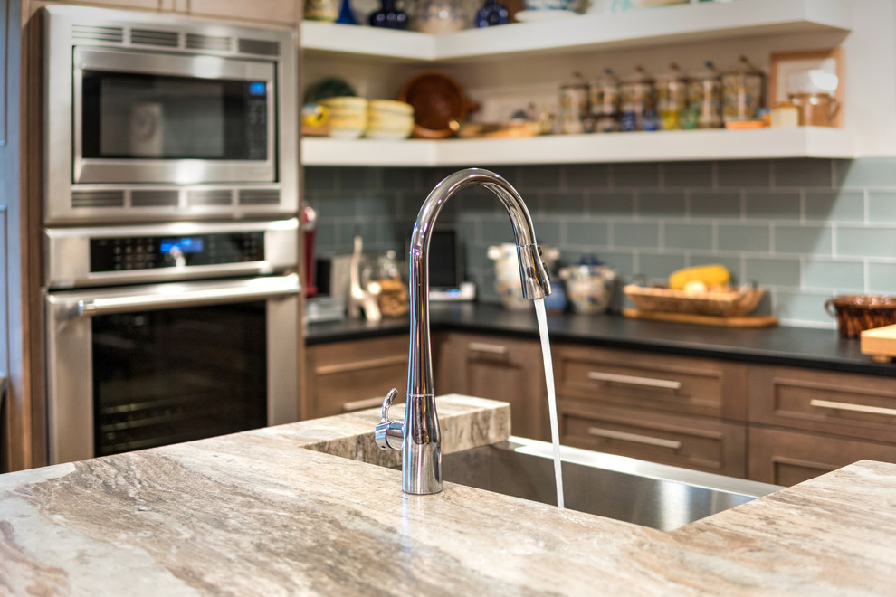 Storm Grey Kitchen - Craftsman - Kitchen - Boston - by White Wood ...