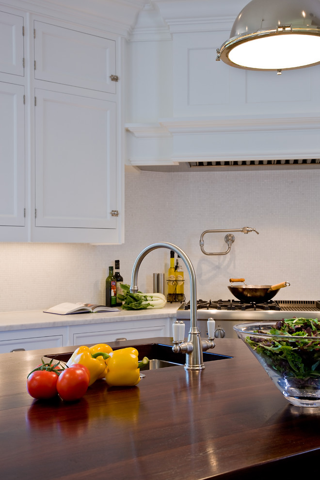 Stove and Prep Island - Traditional - Kitchen - Boston - by Dalia ...