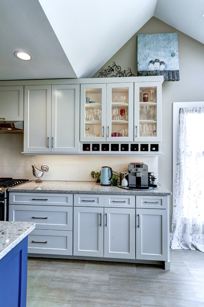 Strategically Placed Beverage Station - Contemporary - Kitchen ...
