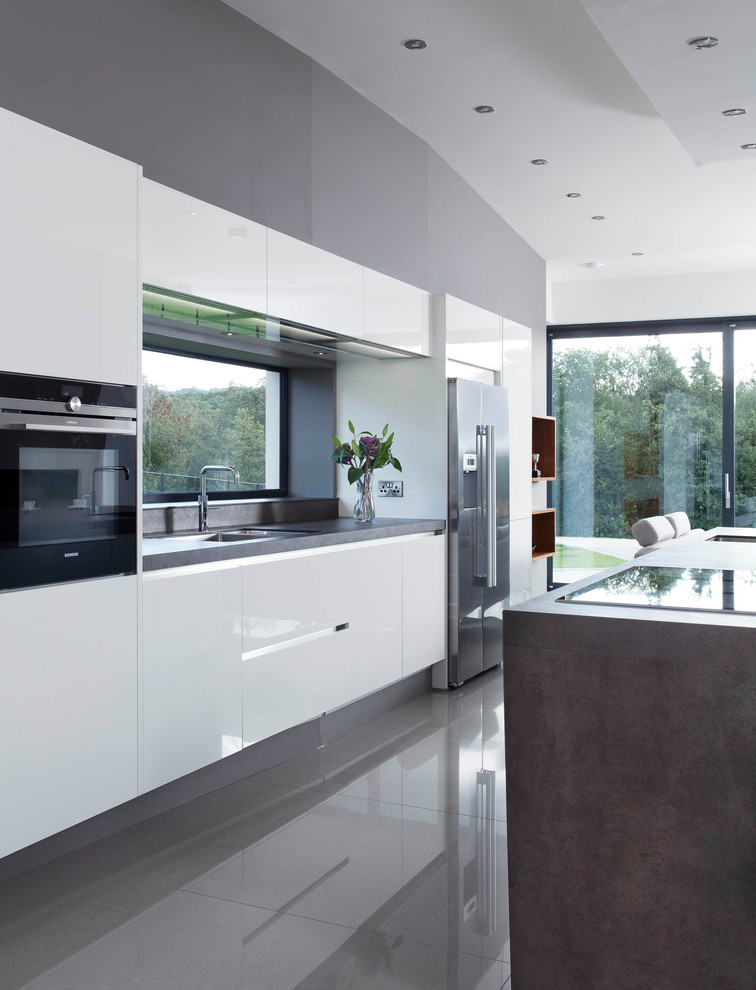 Stratos White - Contemporary - Kitchen - Belfast - by Canavan Interiors ...