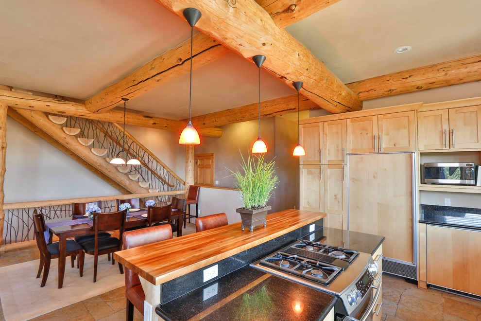 Straw Bale Sanctuary - Rustic - Kitchen - Denver - by Cristee-Meade ...