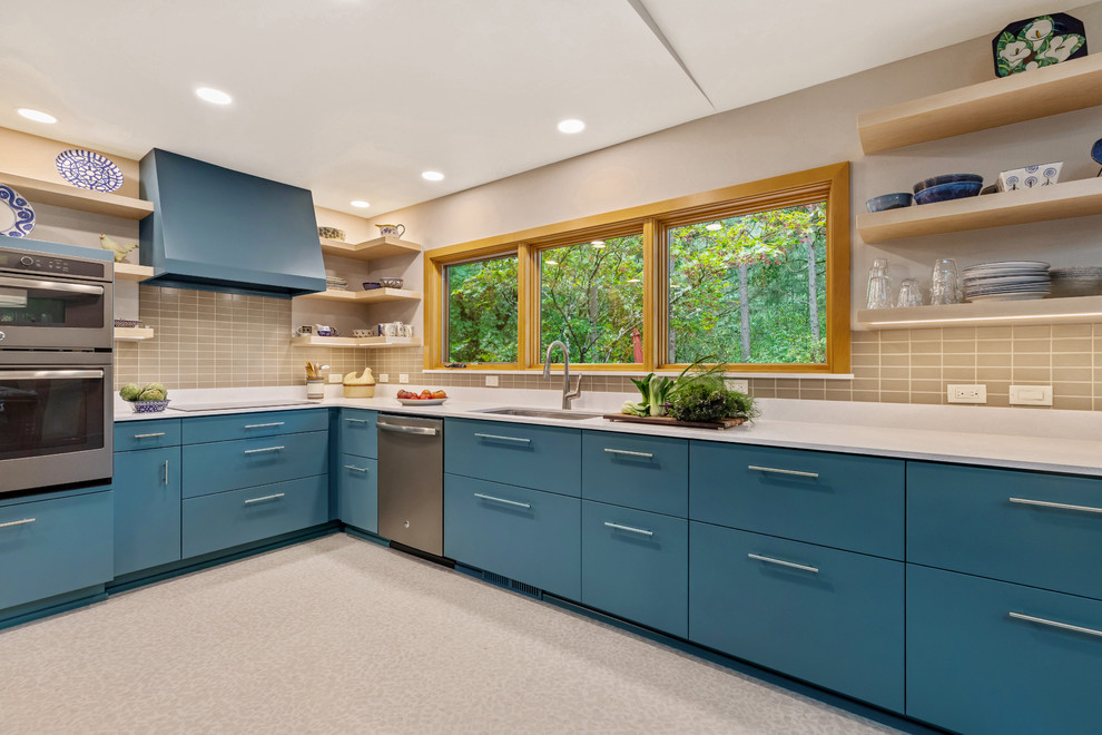 Streamline Modern - Contemporary - Kitchen - Other - by Henderer Design ...