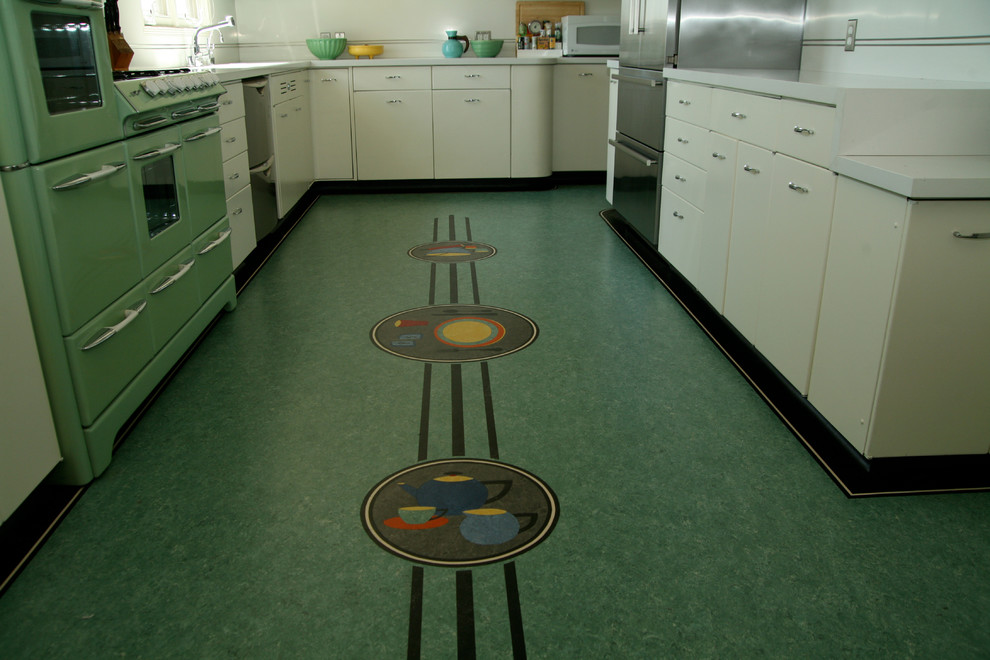 Streamline Modern - metal cabinets - Modern - Kitchen - Los Angeles ...