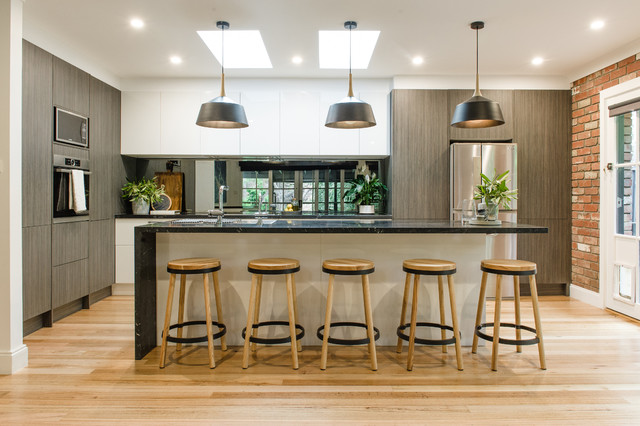 Stunning Flat Pack Renovation - Contemporary - Kitchen - Melbourne - by ...