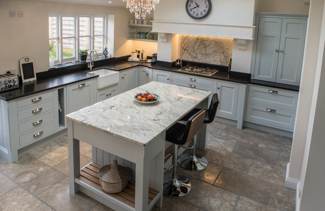 Stunning granite work surface in Andromeda White granite - Transitional ...
