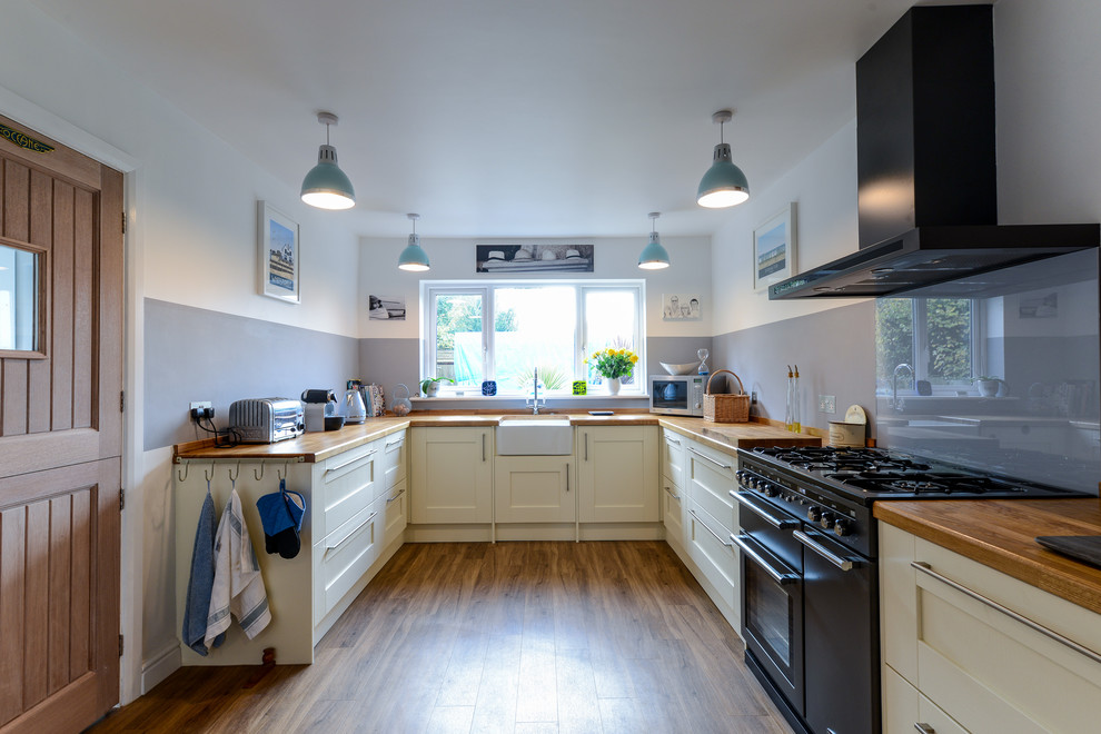 Stylish painted splashbacks and no wall units - Kitchen - Kent - by ...