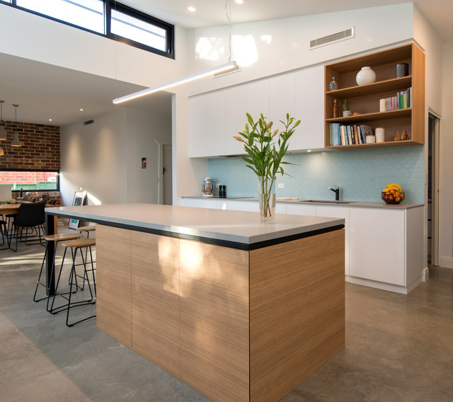 Sublime Teak Riven - Modern - Kitchen - Adelaide - by Jag Kitchens ...