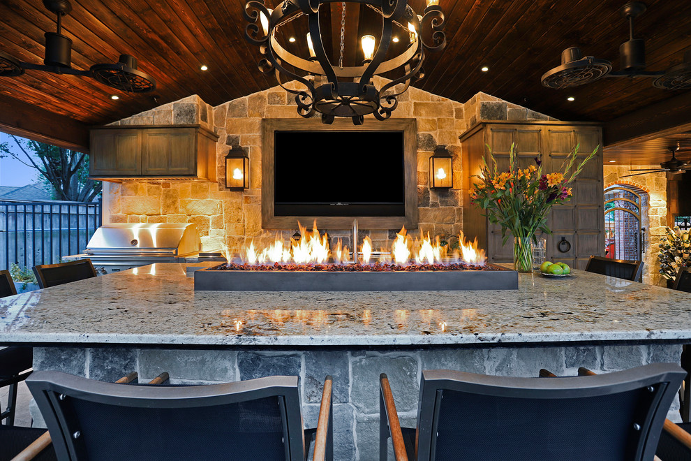 Sugar Land Outdoor Kitchen - Transitional - Patio - Houston - by CM ...