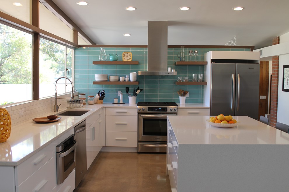 Sun-drenched Kitchen - Modern - Kitchen - Phoenix - by Prideaux Design ...