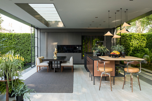 Sunken Modern Garden - Asian - Kitchen - London - by Chris Snook | Houzz AU