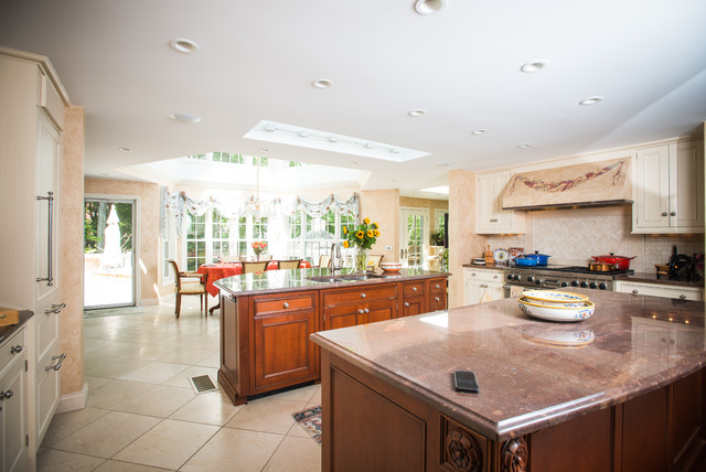 Sunny Open Style Kitchen - Traditional - Kitchen - Providence - by ...