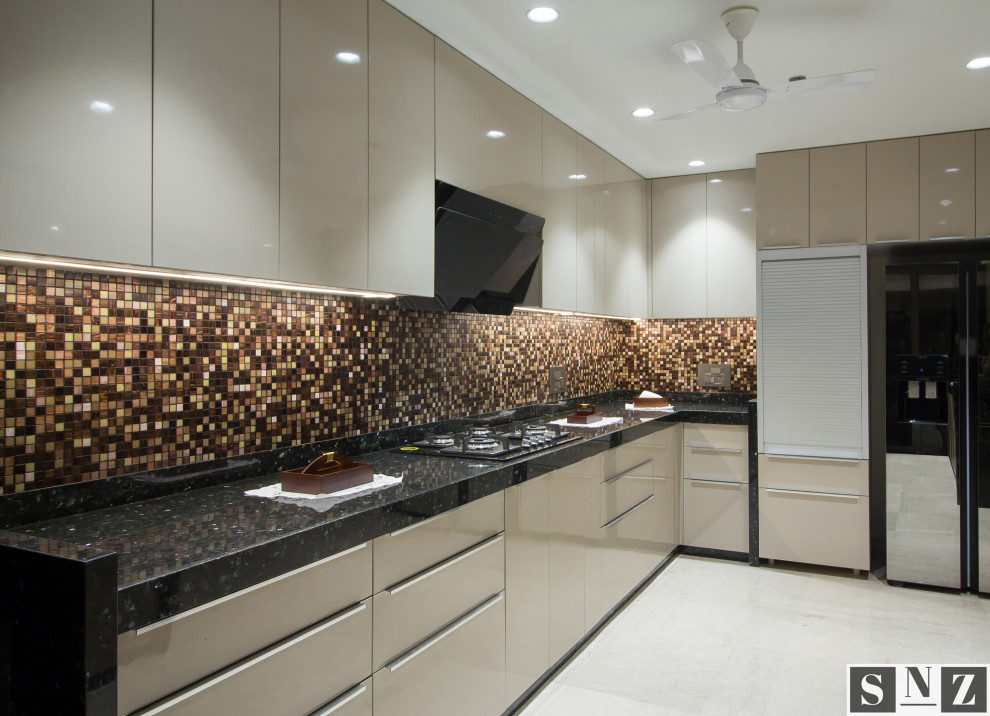Sunteck Signia Isles 3BHK - Contemporary - Kitchen - Mumbai - by SNZ ...
