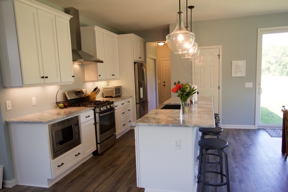 Super White kitchen - Contemporary - Kitchen - New York - by MCM ...
