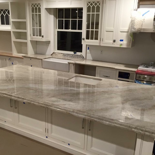Taj Mahal Quartzite Kitchen - Modern - Kitchen - New York - by Premier ...