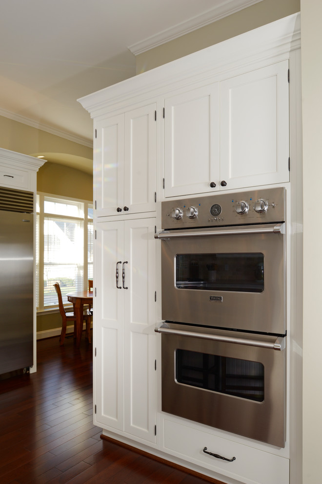 Tall pantry cabinet & double ovens - Transitional - Kitchen - Chicago ...