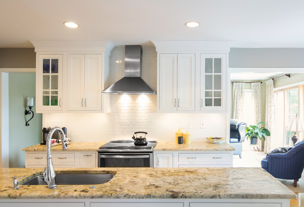 Tall White Glass Display Cabinets in Newtown Square, PA - Transitional ...