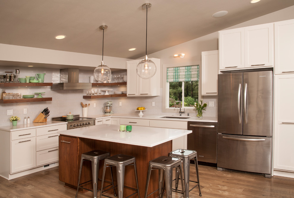 Tam O' Shanter Mid Century remodel - Midcentury - Kitchen - Seattle ...