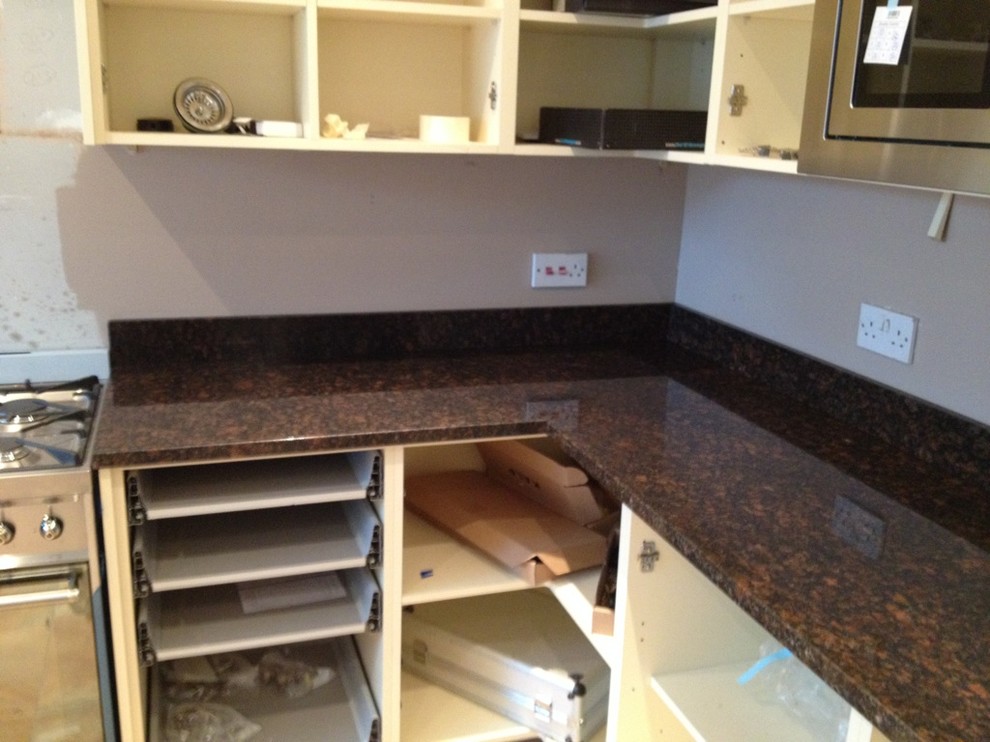 Tan Brown granite worktops for a House in East London - Contemporary ...