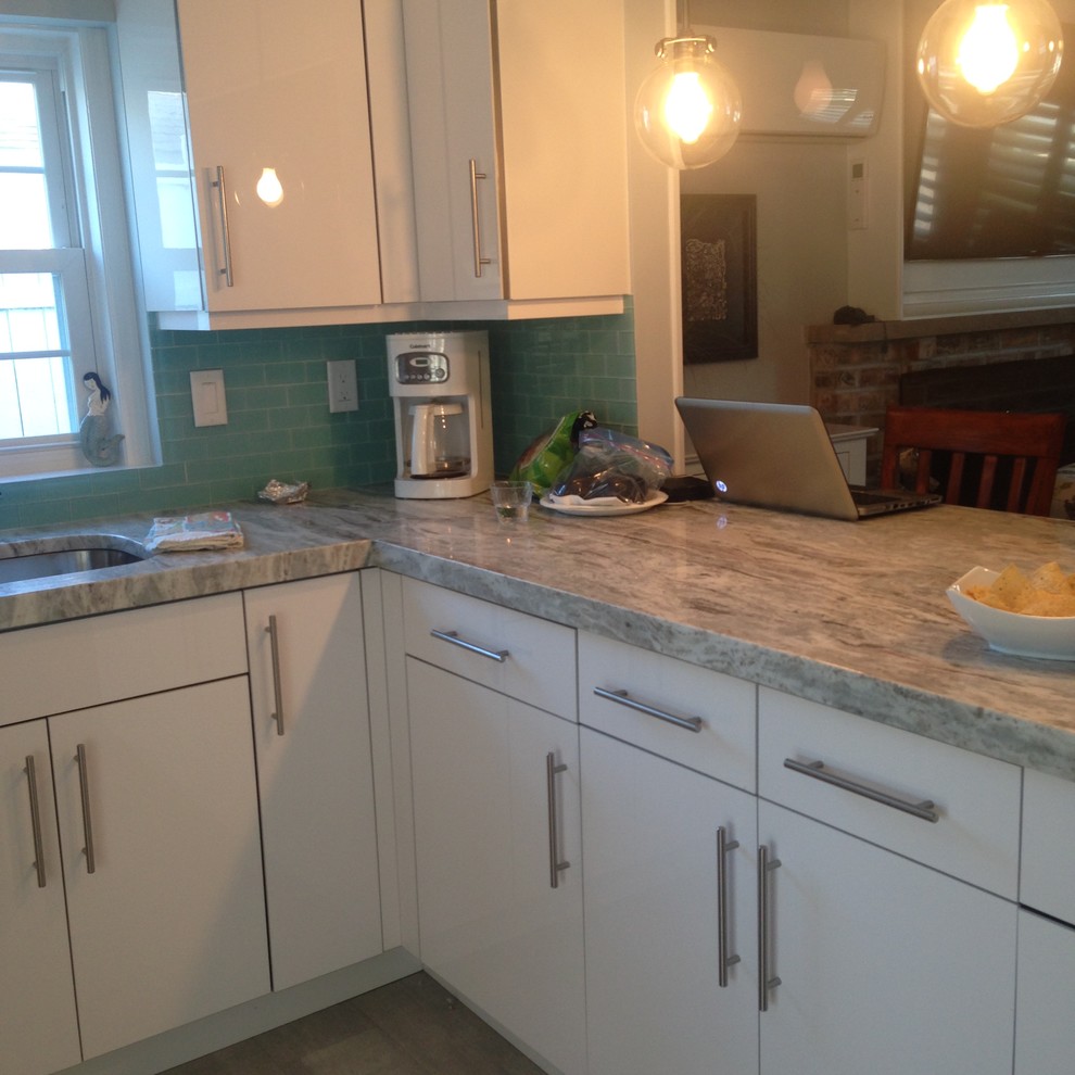 Terra Bianca - Beach Style - Kitchen - New York - by Elite Stone ...