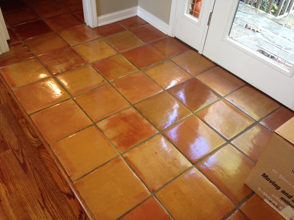 Terra Cotta Floors - Mediterranean - Kitchen - New York - by Sir Grout ...