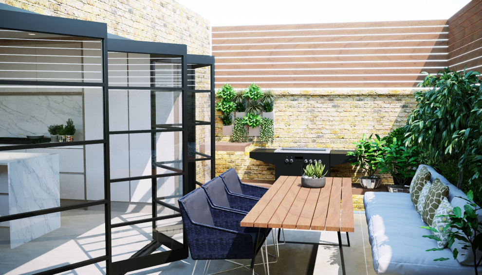 Terrace - Contemporary - Kitchen - Other - by Uplifting Interiors ...