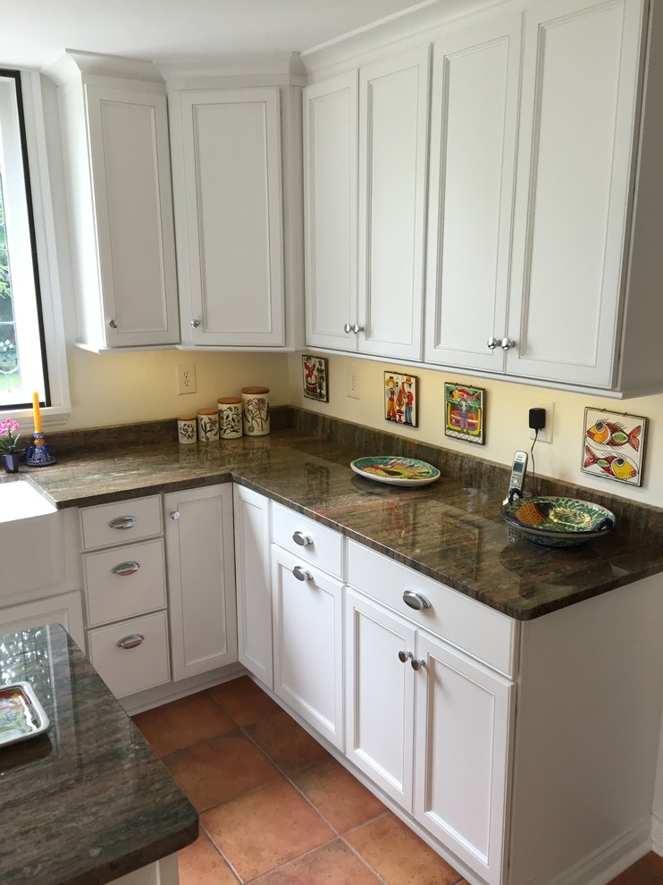 Terracotta Hues From Floor to Counters to Artwork - Contemporary ...
