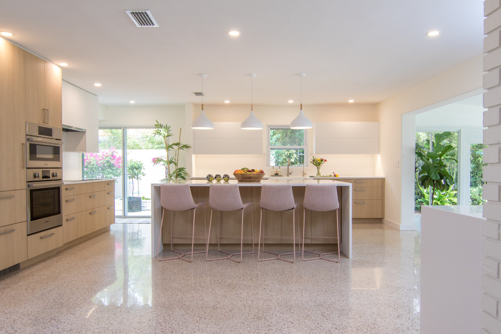 Terrazzo Kitchen - Modern - Kitchen - Tampa - by Bright Wood Works, Inc ...