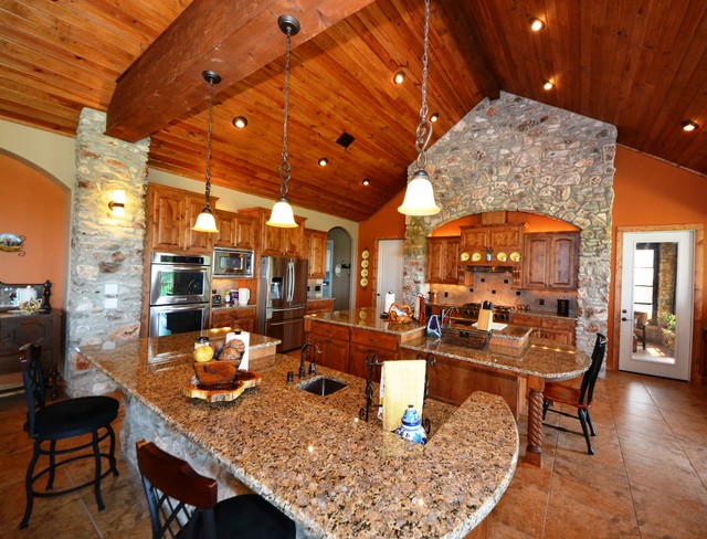 Texas Rustic Lodge - Rústico - Cocina - Austin - de T.A. French ...