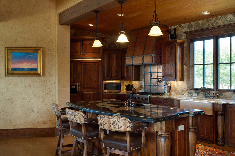 Texas Vernacular Ranch - Rustic - Kitchen - Dallas - by David Lewis ...