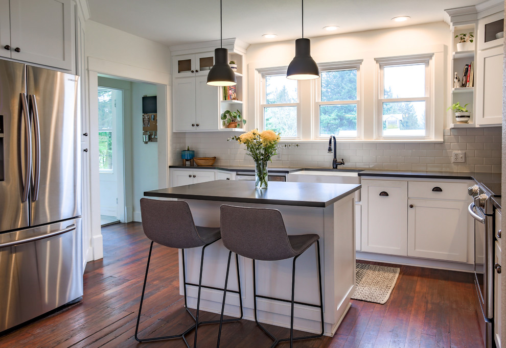 The 1920 Farmhouse Remodel - Farmhouse - Kitchen - Portland | Houzz