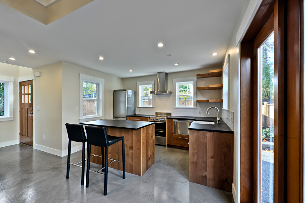 The "Arbutus" Laneway House - Traditional - Kitchen - Vancouver - by ...