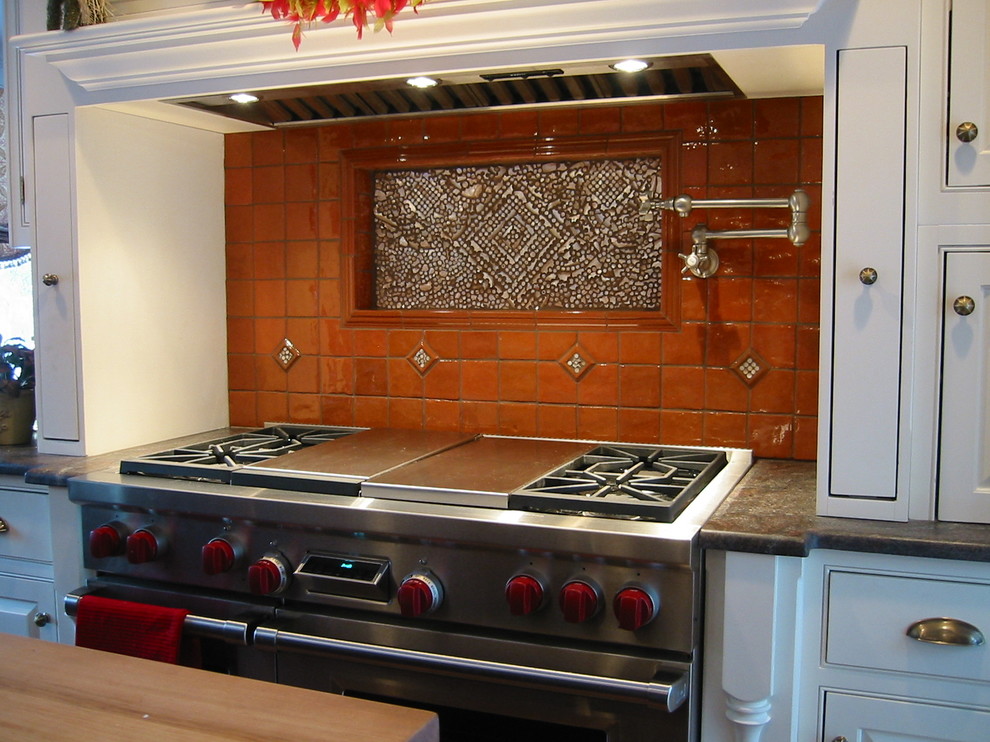 The Button Factory Backsplash - Kitchen - New York - by Forest House ...