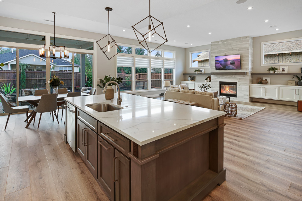 The Columbia - Contemporary - Kitchen - Portland - by Kingston Homes ...