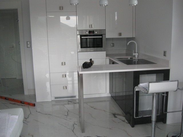 The coolest Modern Kitchen for small studio - Modern - Kitchen - Denver ...
