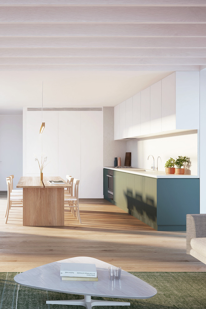 The Courtyard House for FABPREFAB - Contemporary - Kitchen - Sydney ...